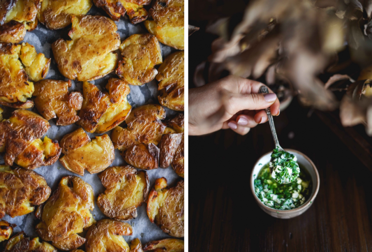 Batata a murro (com molho de alho & ervas) - Oksana Zagoruy